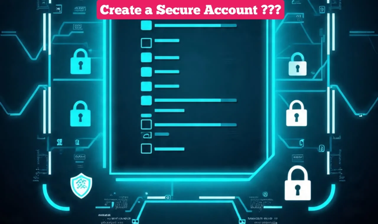 How to create a secure account online